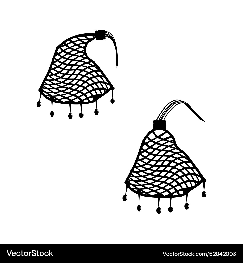 Fishing net icon simple Royalty Free Vector Image