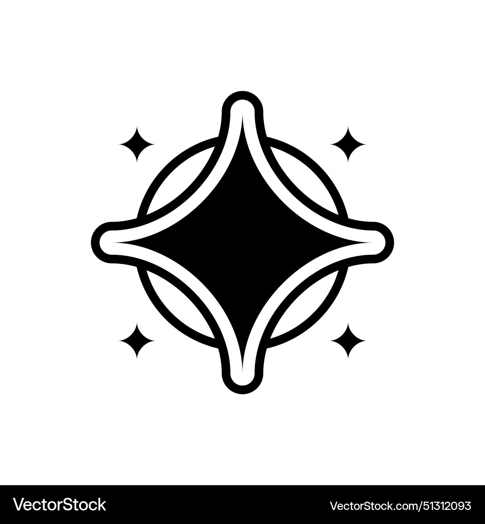 Flat star design isolated Royalty Free Vector Image
