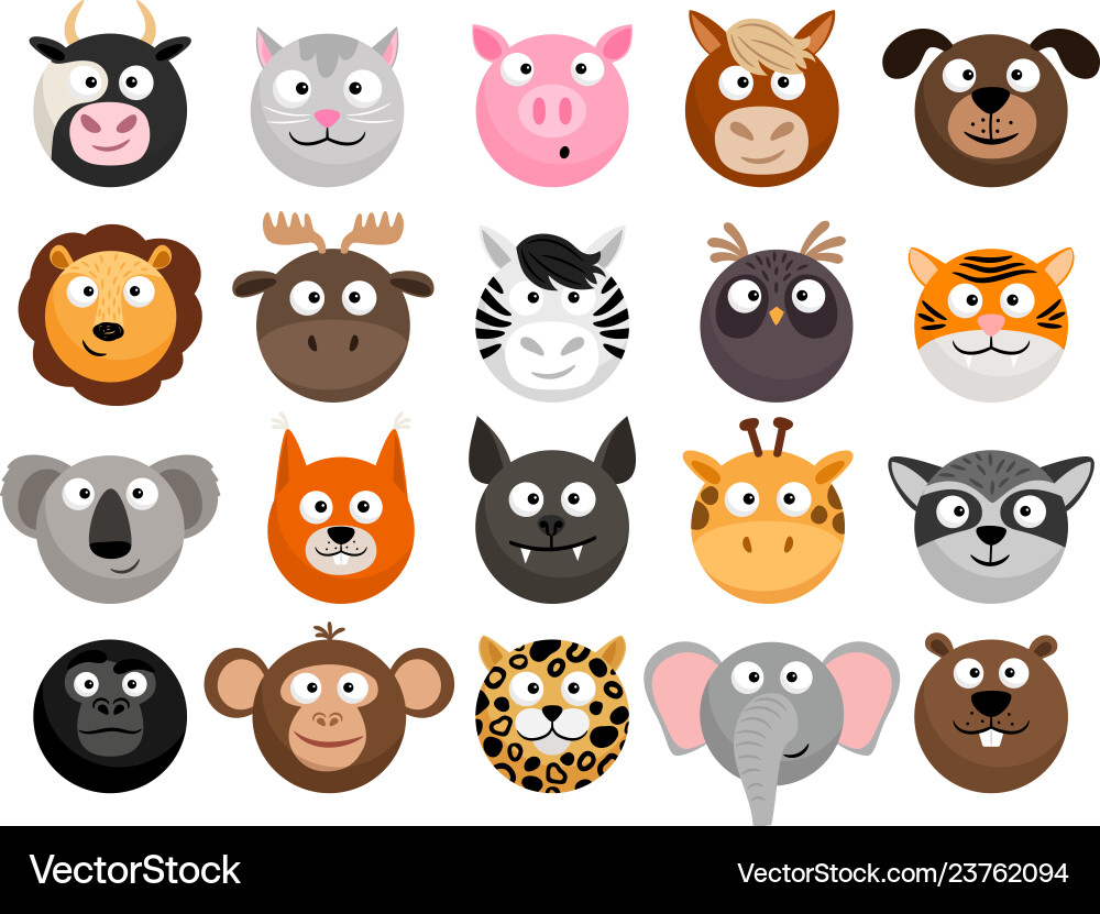 Animal Smiley Faces