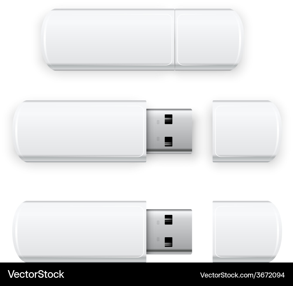 USB Flash Drive Royalty Free Vector Image - VectorStock