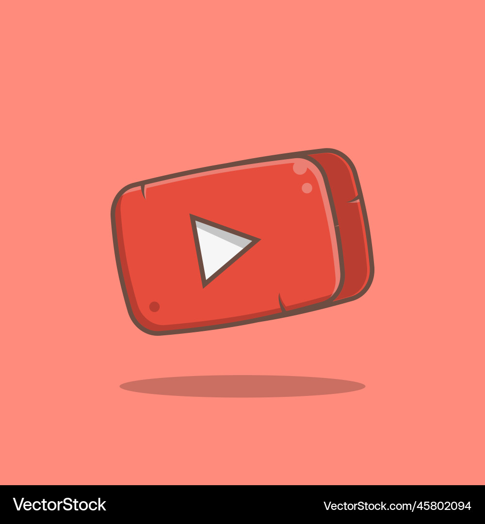 Youtube logo Royalty Free Vector Image - VectorStock