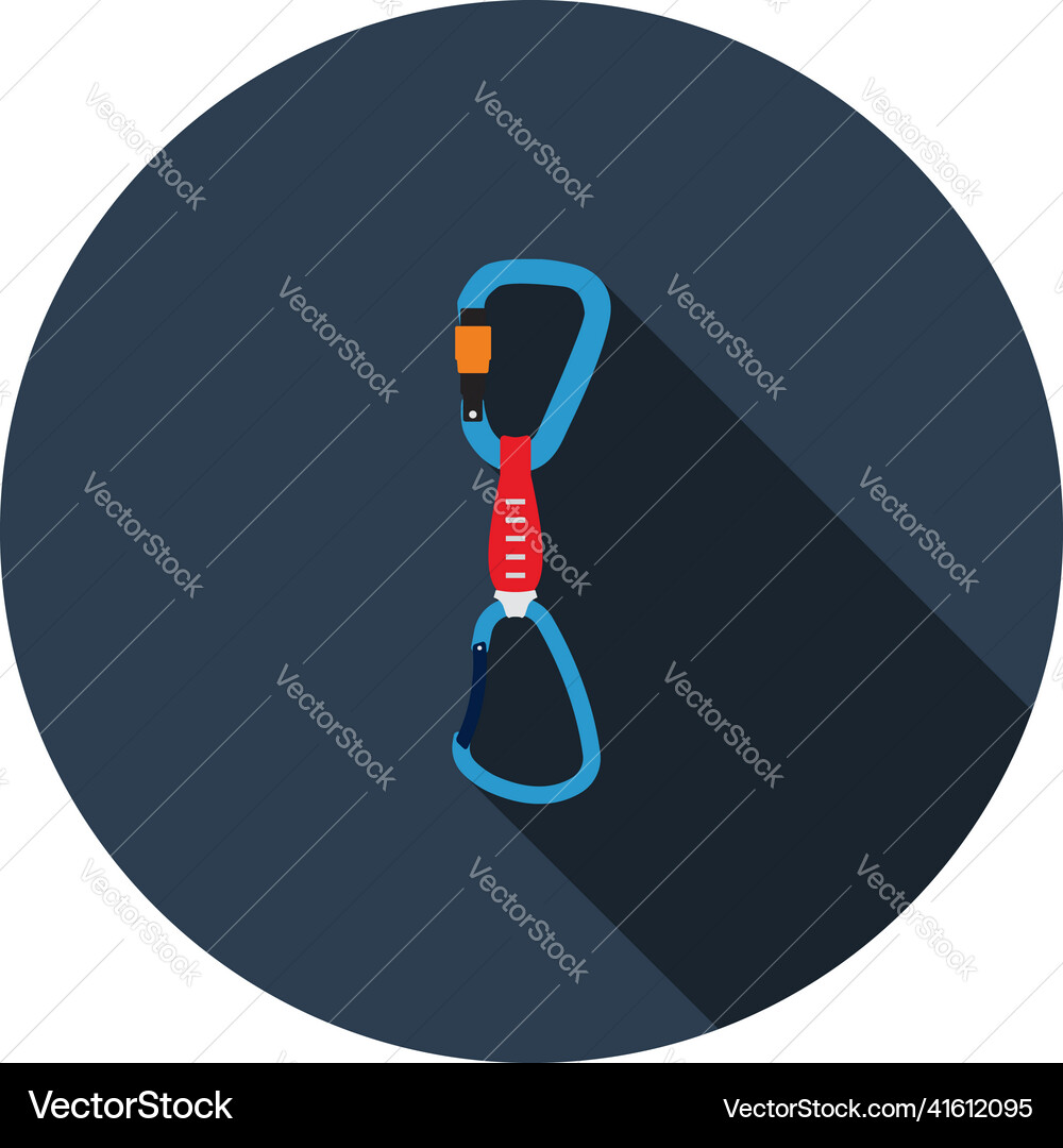 Alpinist quickdraw icon Royalty Free Vector Image