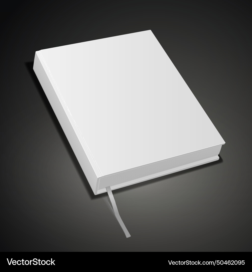 Blank hardcover book Royalty Free Vector Image