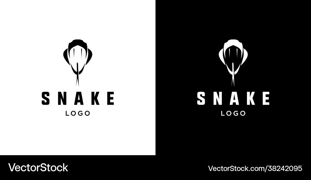 Dynamic Snake Logo Concept Royalty Free Vector Image