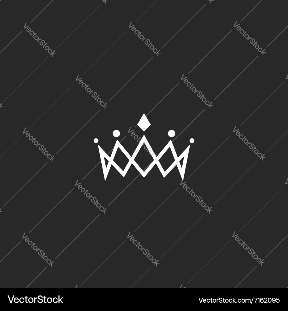 Royal Crown Monogram Logo Royalty Free Vector Image
