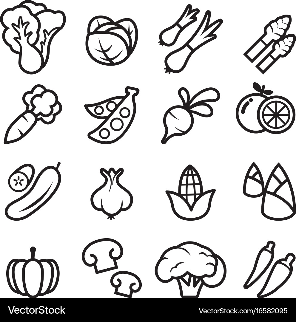 Vegetable icon Royalty Free Vector Image - VectorStock