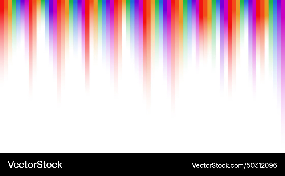Bright vertical rainbow reflection background Vector Image
