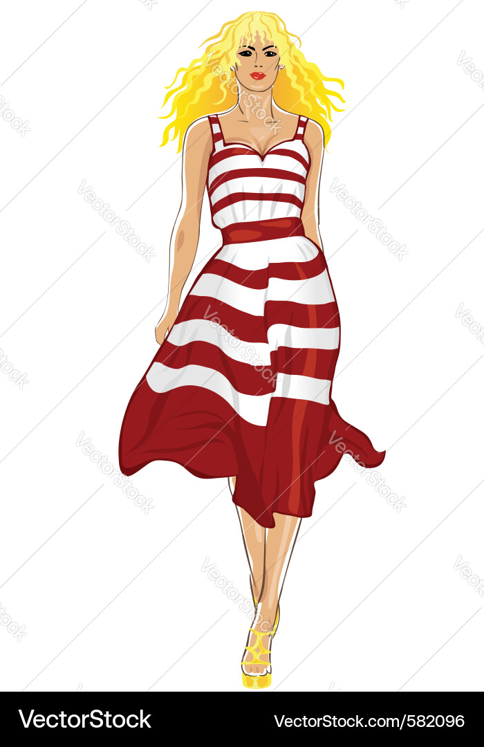 Fashion model Royalty Free Vector Image - VectorStock