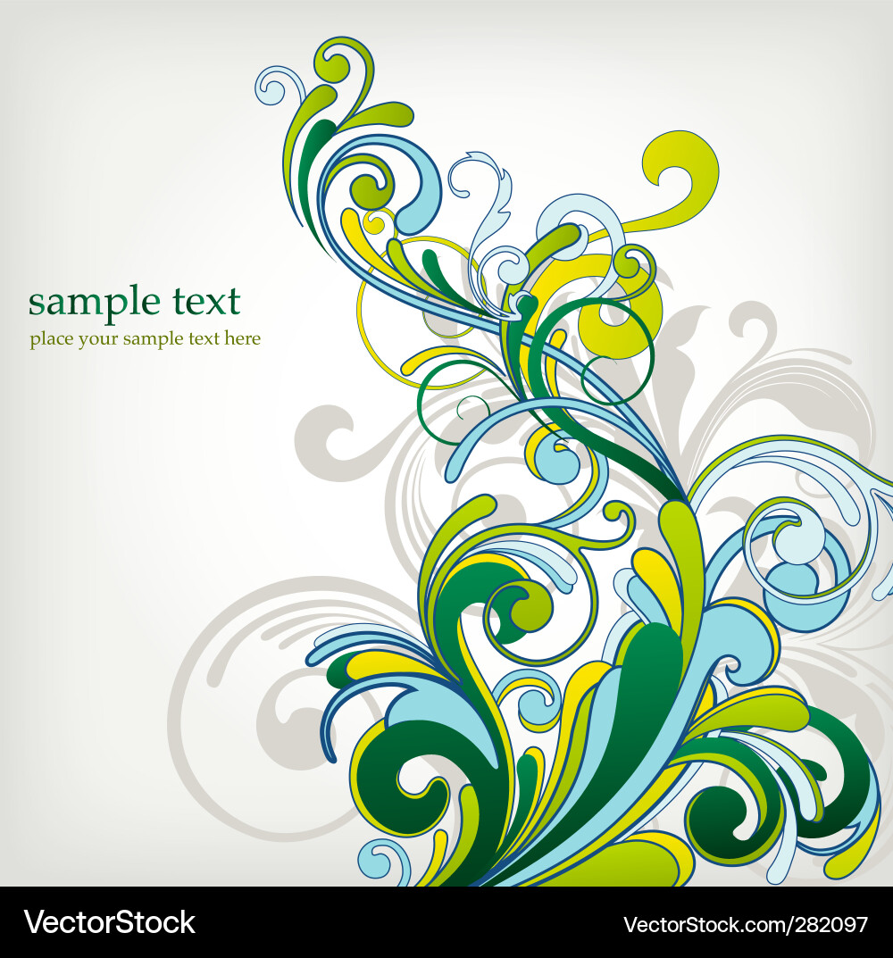 Floral design background Royalty Free Vector Image