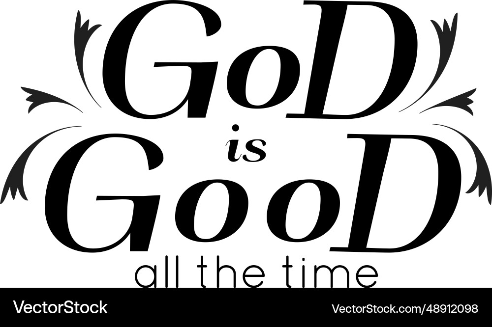 Christian Faith Typography Royalty Free Vector Image