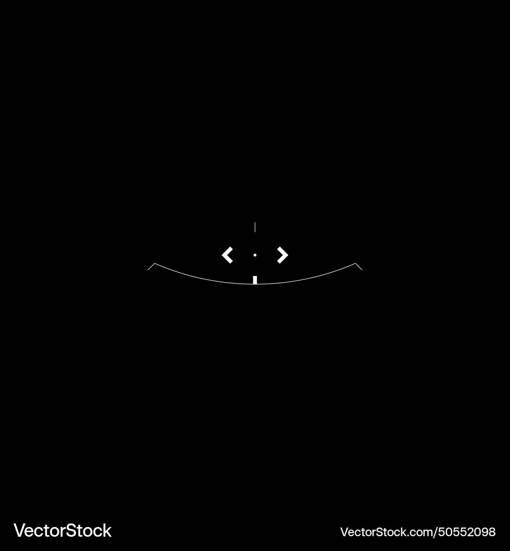 Cyberpunk aim tech style round target hud sight Vector Image