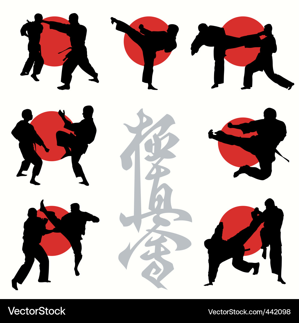 Kyokushin karate Royalty Free Vector Image - VectorStock