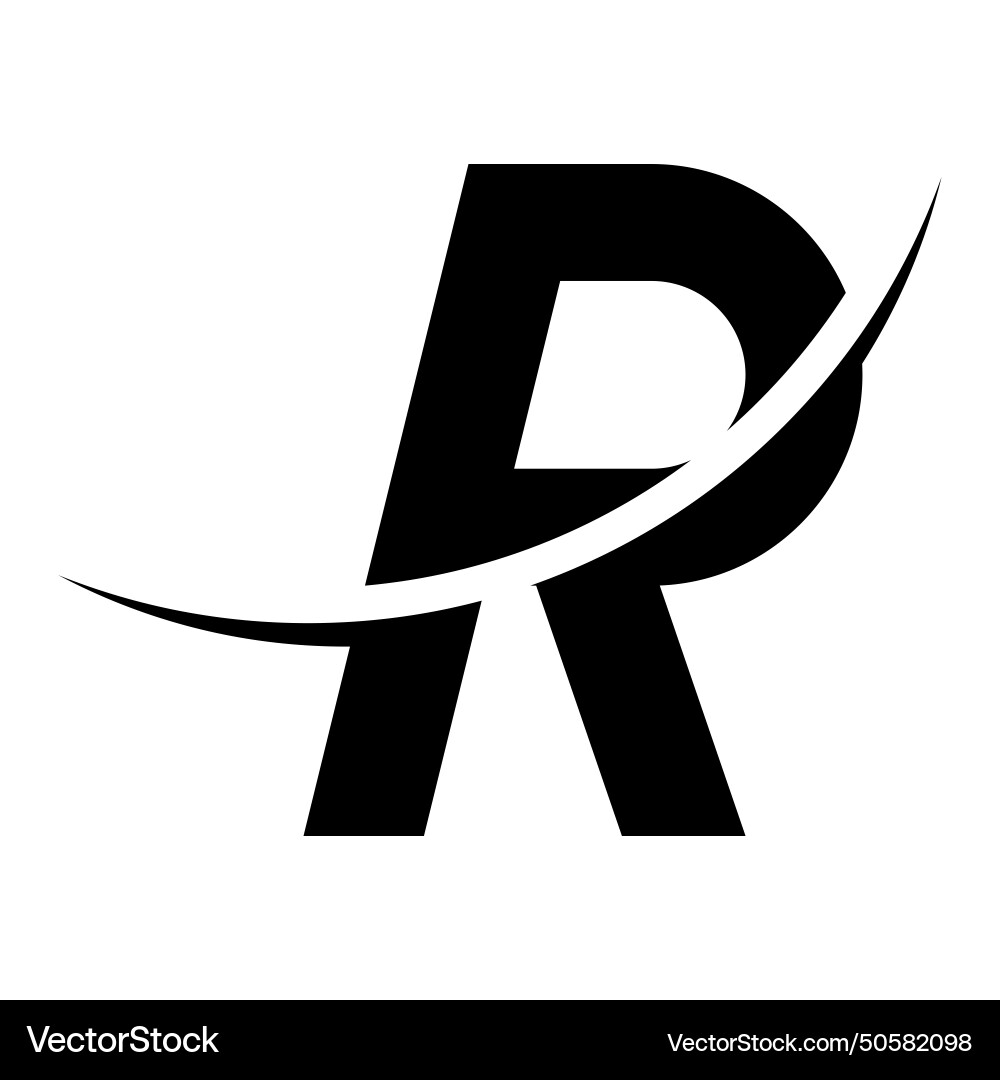 Letter r logo Royalty Free Vector Image - VectorStock