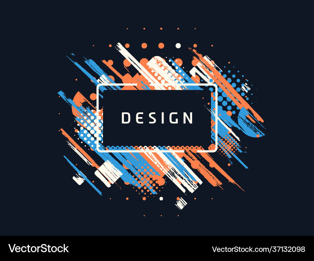 Paint brush promotion template design Royalty Free Vector