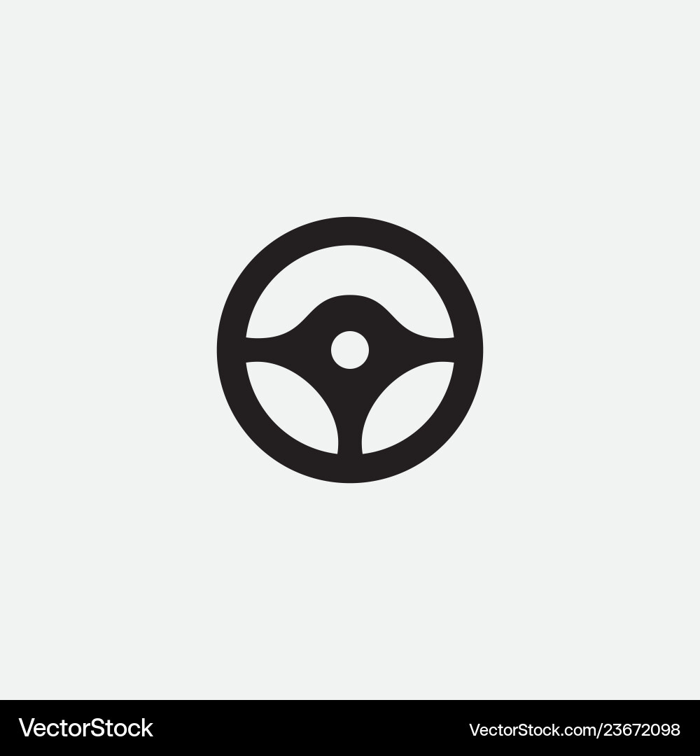 Steering Wheel Icon Royalty Free Vector Image - VectorStock