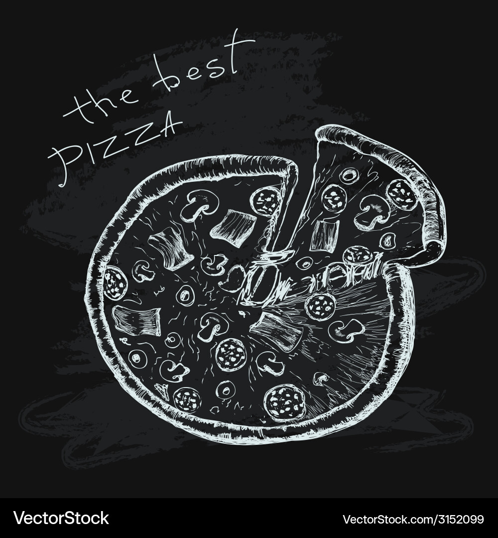 Best pizza Royalty Free Vector Image - VectorStock