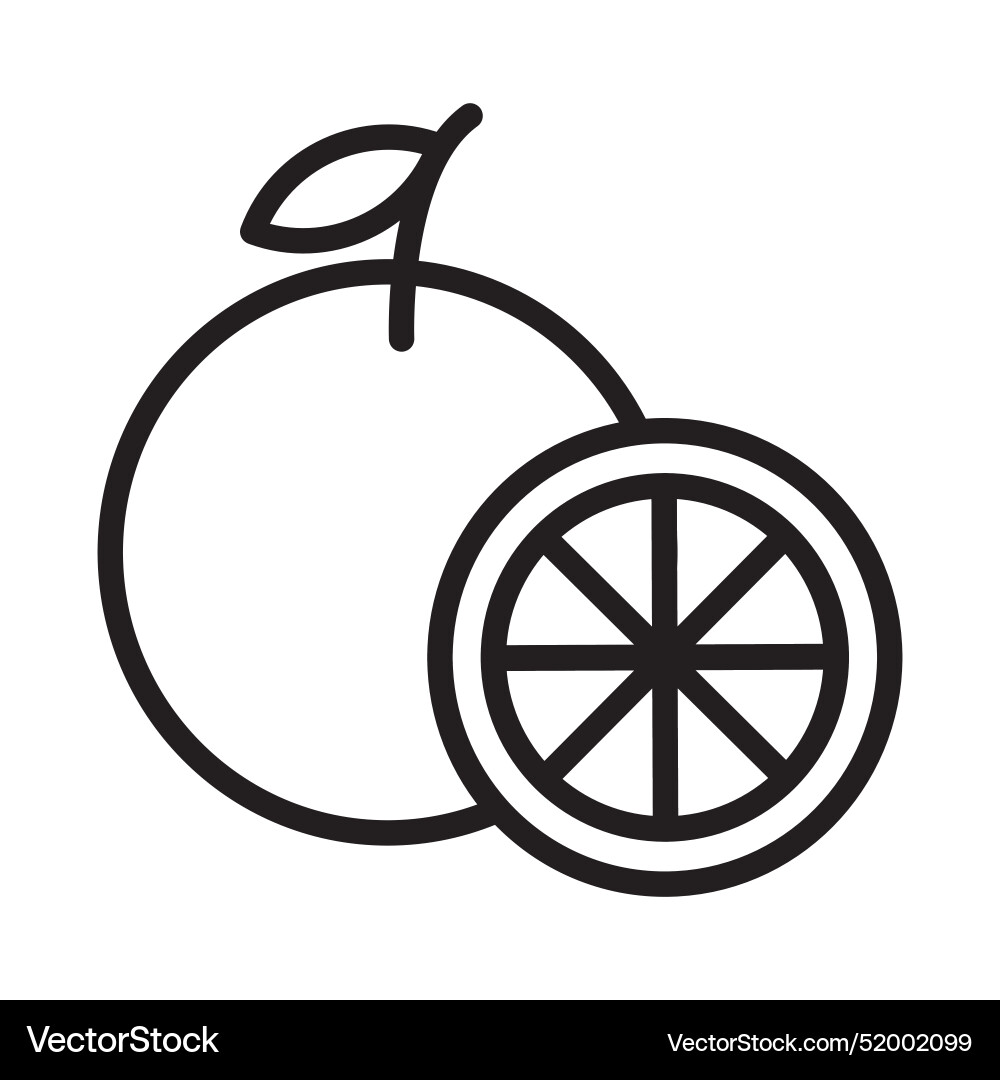 Citrus fruit showcasing fresh and vitamin-packed Vector Image