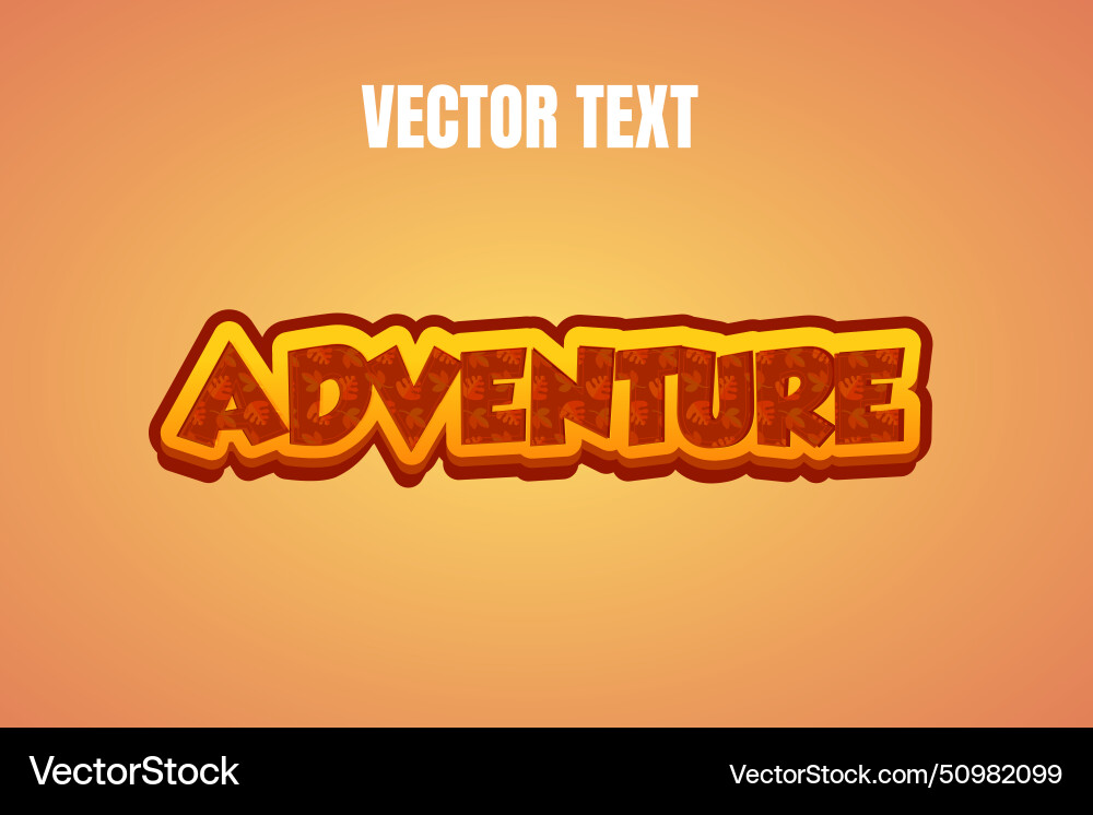 Editable text effect Royalty Free Vector Image
