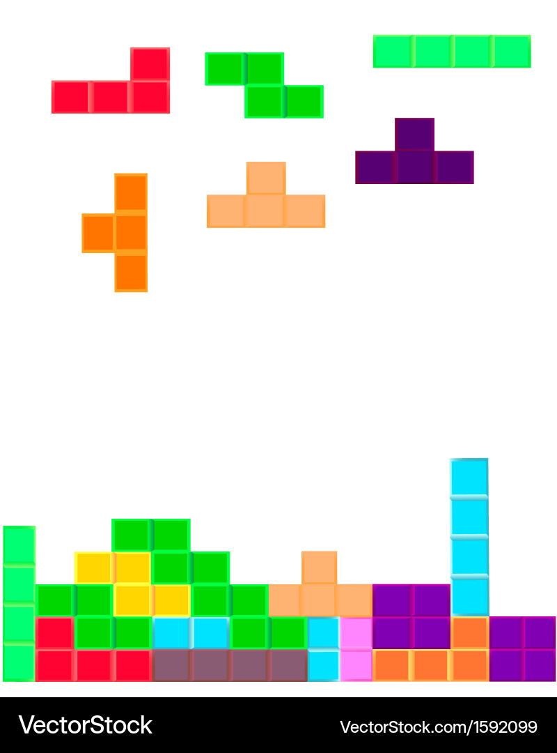 Tetris Royalty Free Vector Image - VectorStock