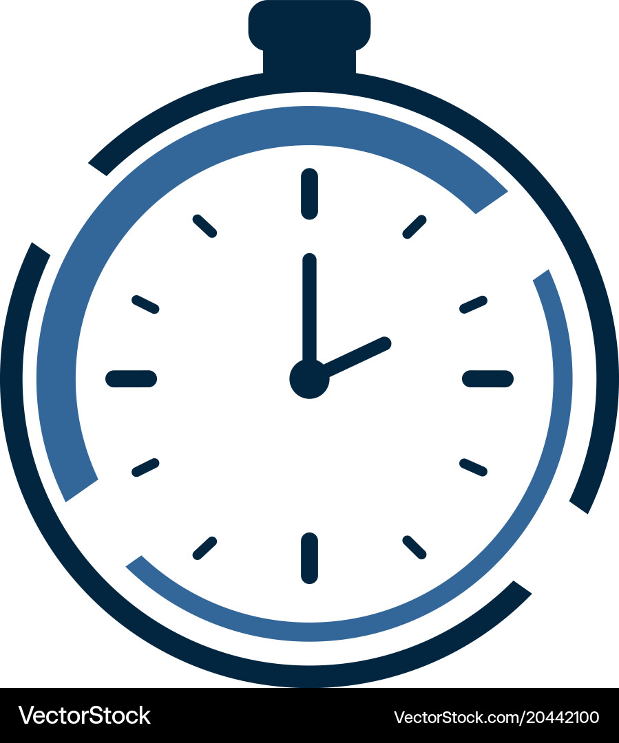 Clock logo Royalty Free Vector Image - VectorStock