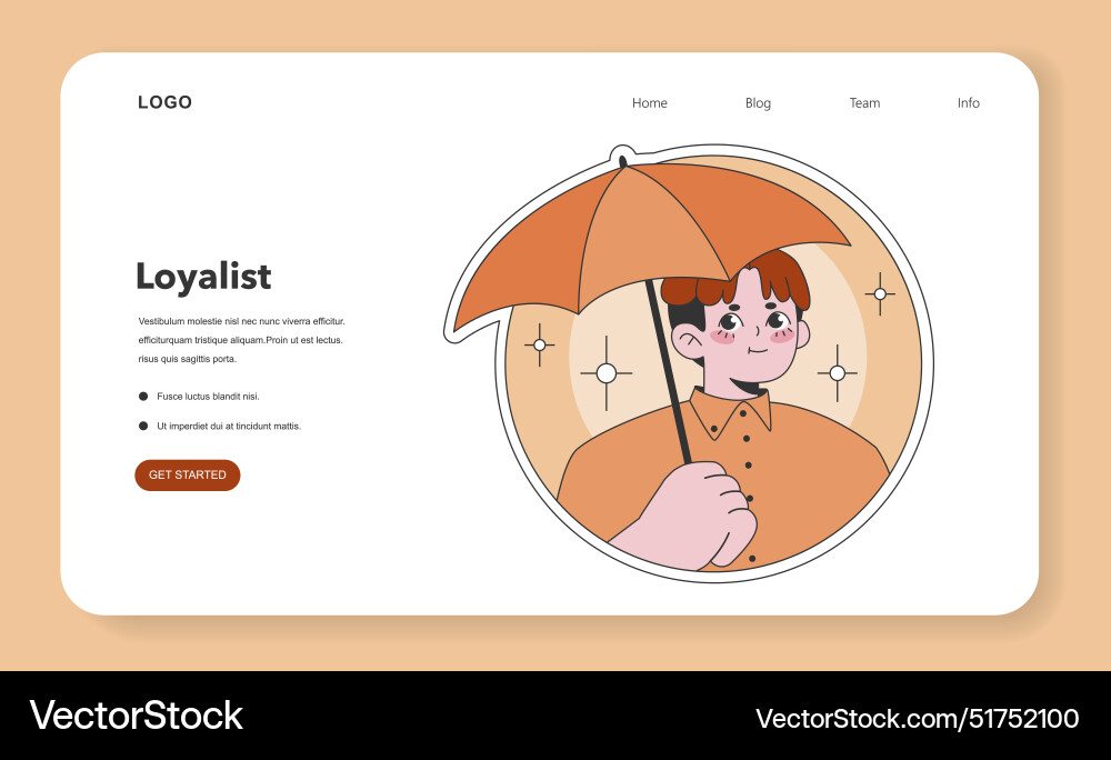 Enneagram loyalist type flat Royalty Free Vector Image