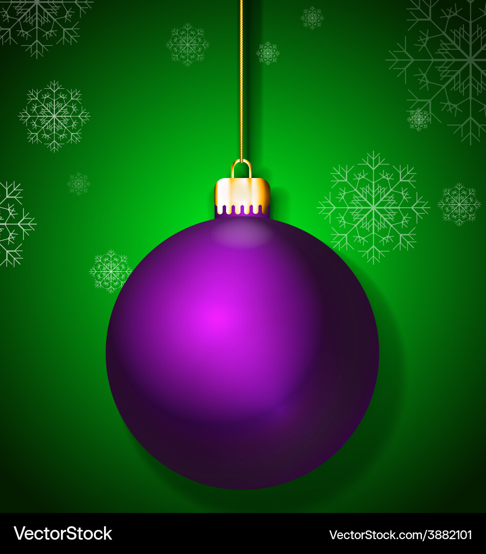 Christmas bauble Royalty Free Vector Image - VectorStock