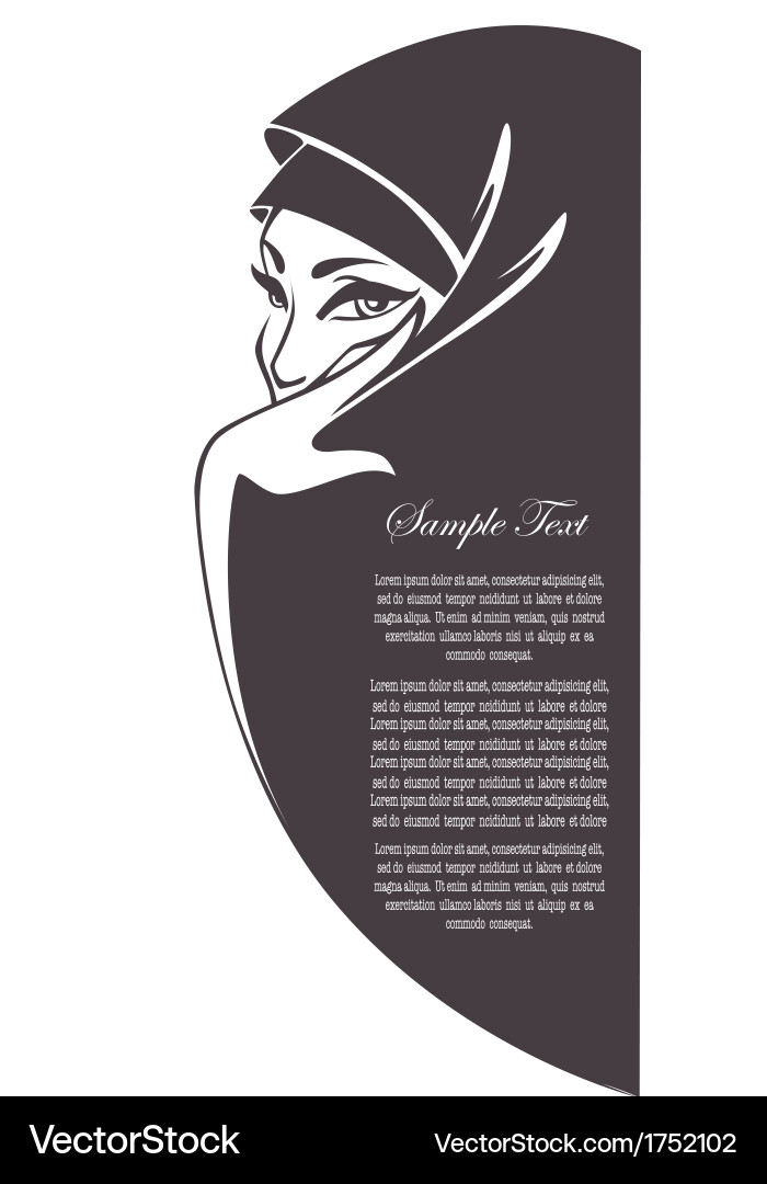 Arabic girl Royalty Free Vector Image - VectorStock