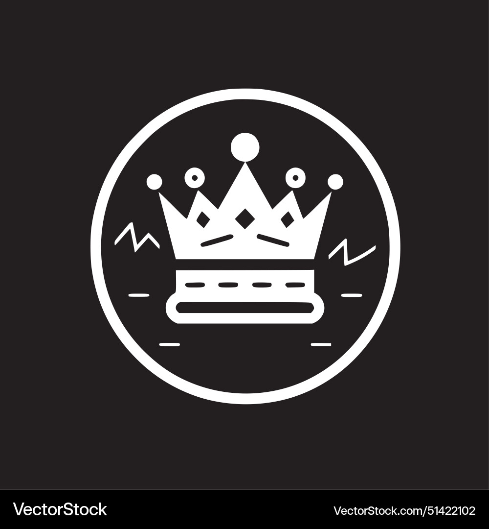 Coronation - minimalist and flat logo Royalty Free Vector