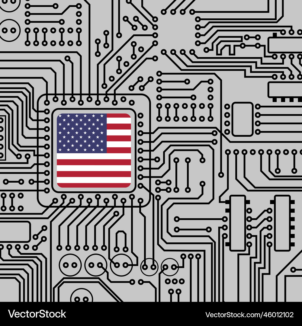 Electric circuit background Royalty Free Vector Image