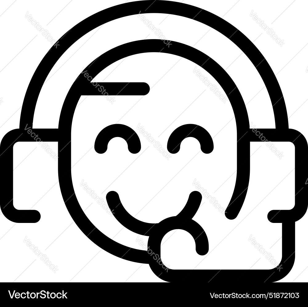 Friendly customer service representative smiling Vector Image Friendly customer service representative smiling Vector Image