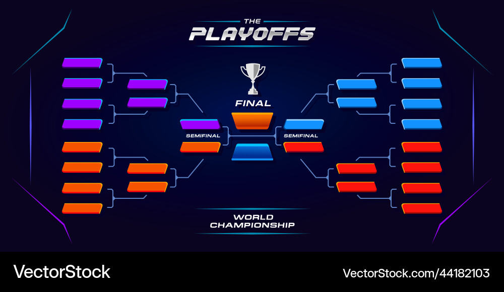 Printable sport game tournament championship Vector Image