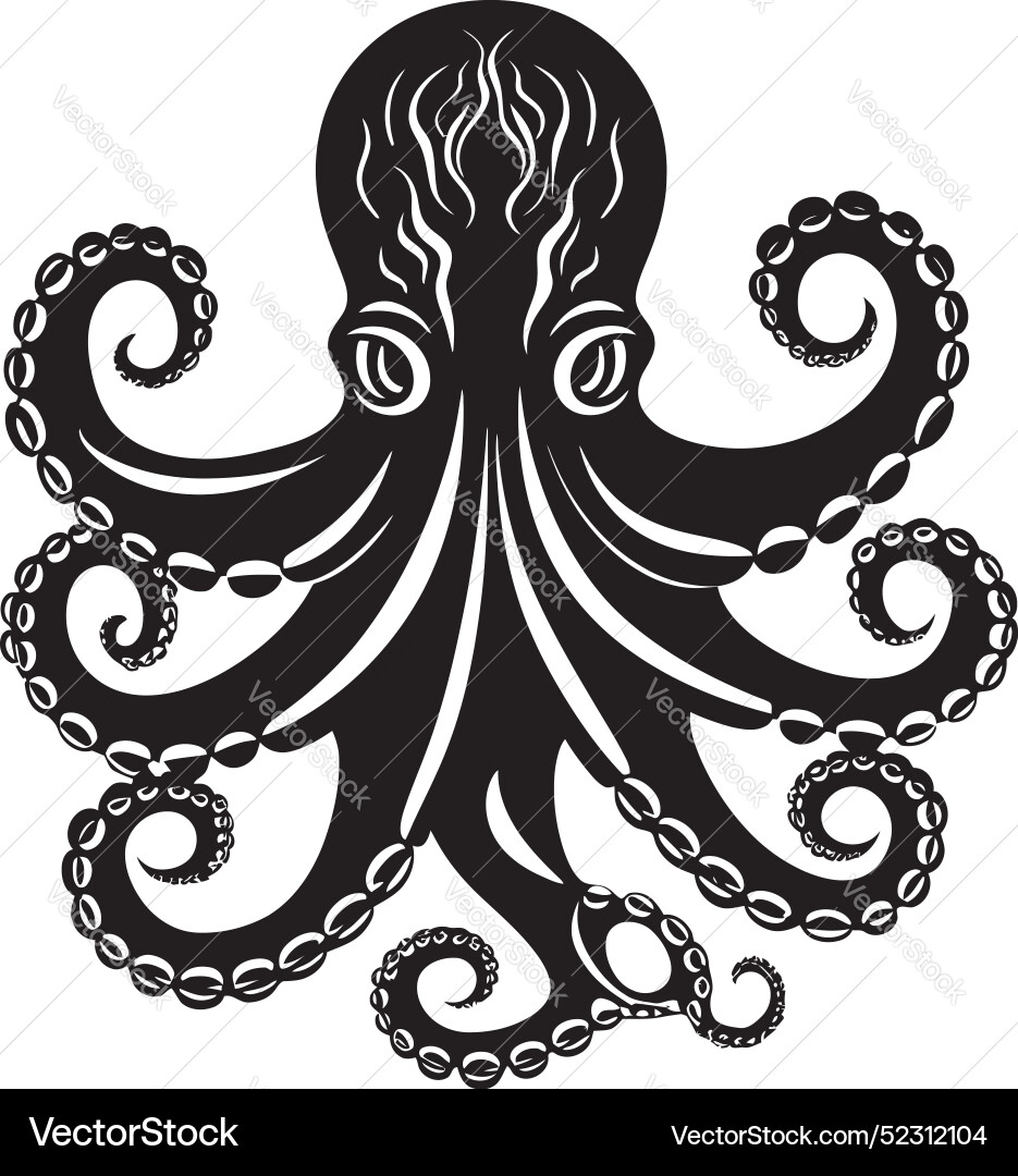 Abyssal authority octopus graphics tentacle Vector Image