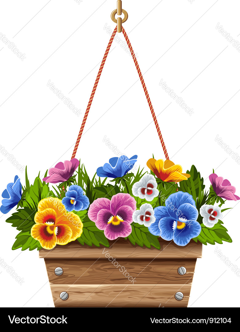 Flowerpot Royalty Free Vector Image - VectorStock