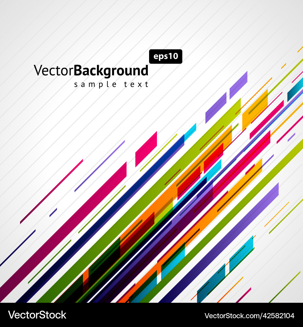 Multicolored diagonal stripes technology flow Vector Image