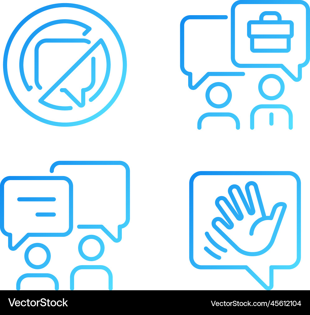 Speech balloons for dialogues pixel perfect Vector Image