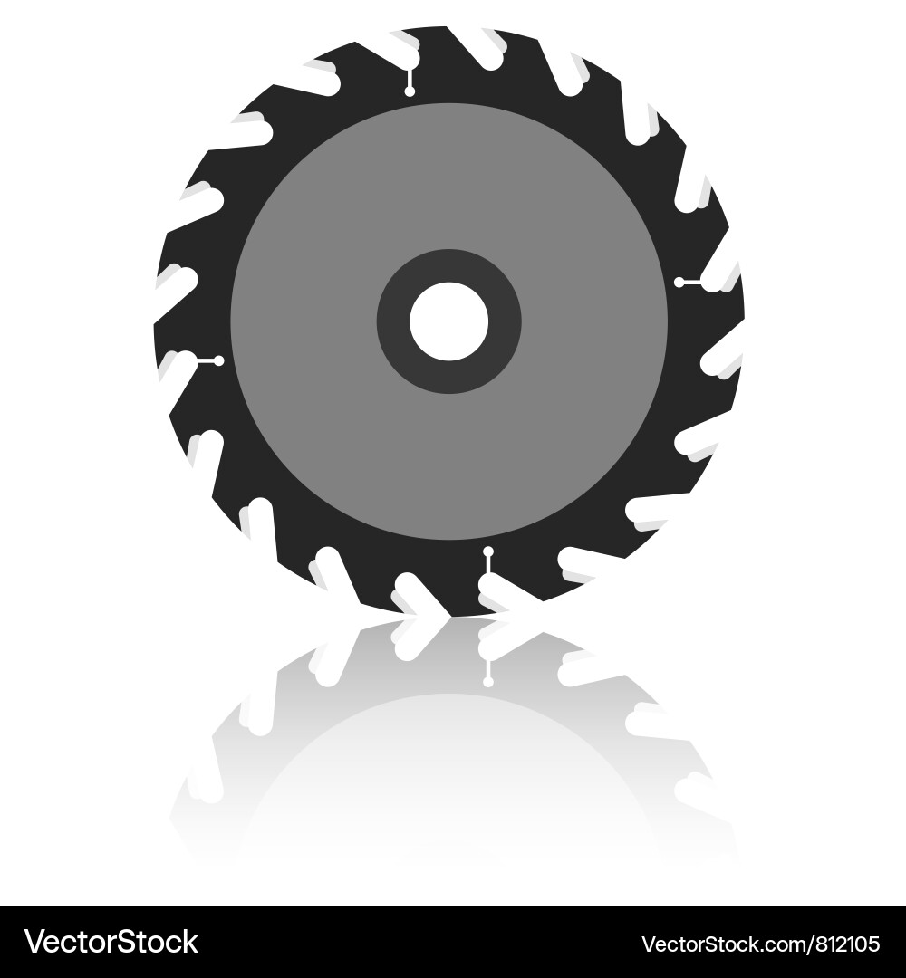Circular Saw Blade Detail Royalty Free Vector Image
