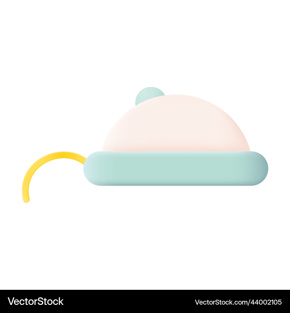 Device pc mouse 3d icon on white background Vector Image