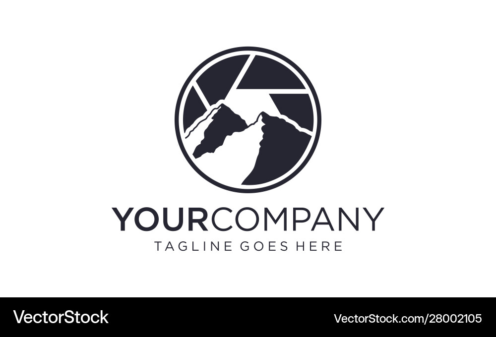 Landscape photography logo design inspirations Vector Image
