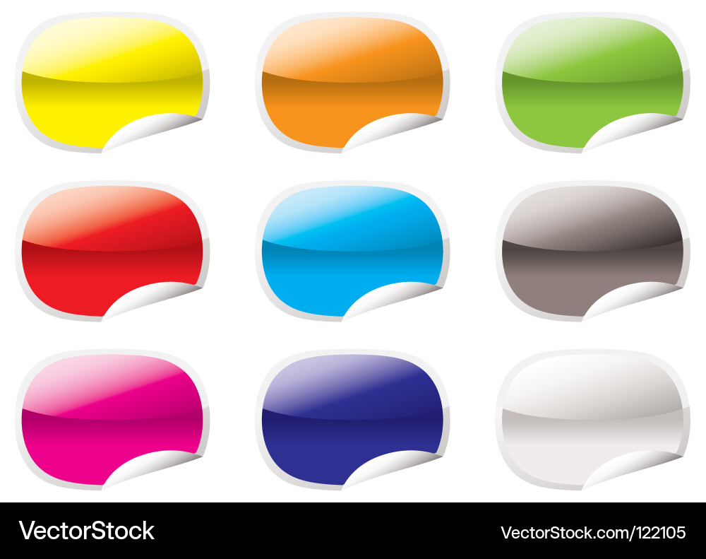 Peel corner icons Royalty Free Vector Image - VectorStock