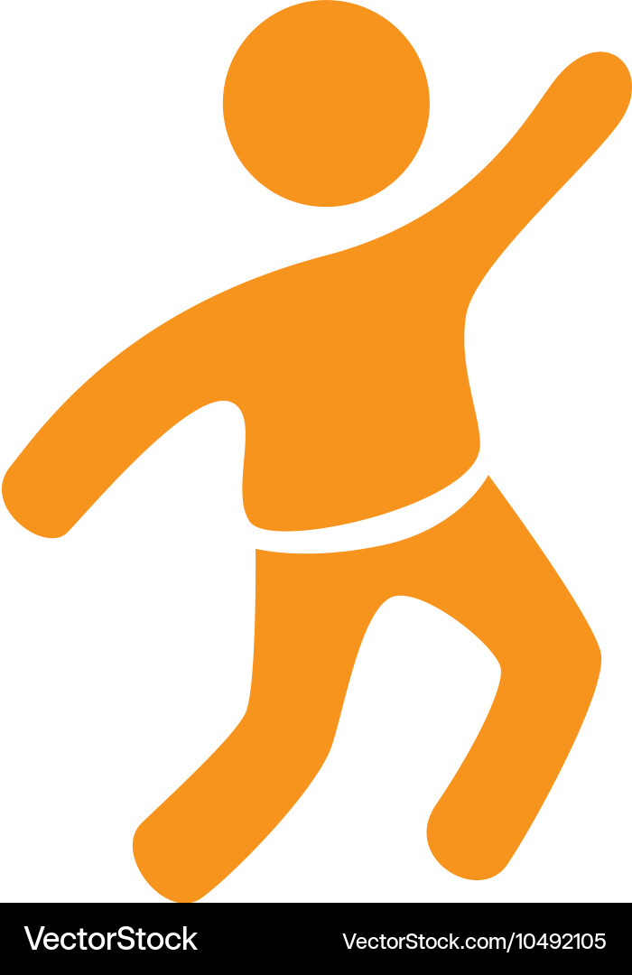 Symbol healthy person design Royalty Free Vector Image