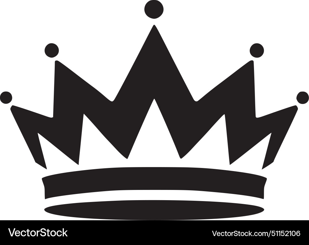 Crown - high quality logo ideal for t-shirt Vector Image