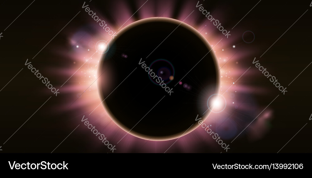 Eclipse background Royalty Free Vector Image - VectorStock