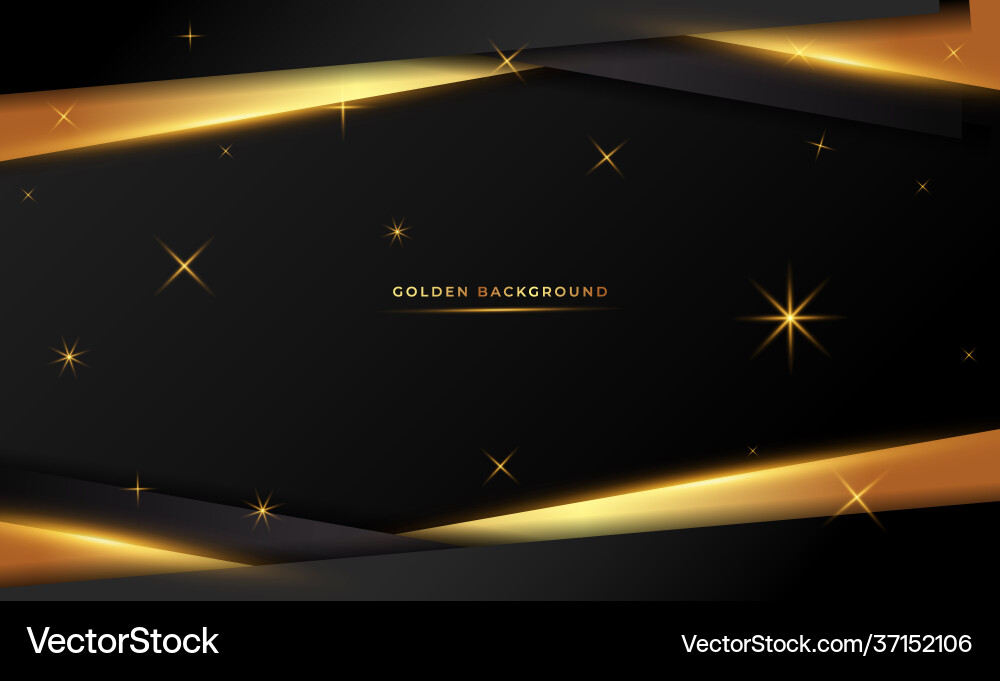 Golden greeting card background Royalty Free Vector Image