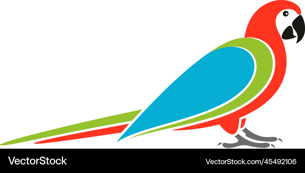 Parrot macaw Royalty Free Vector Image - VectorStock
