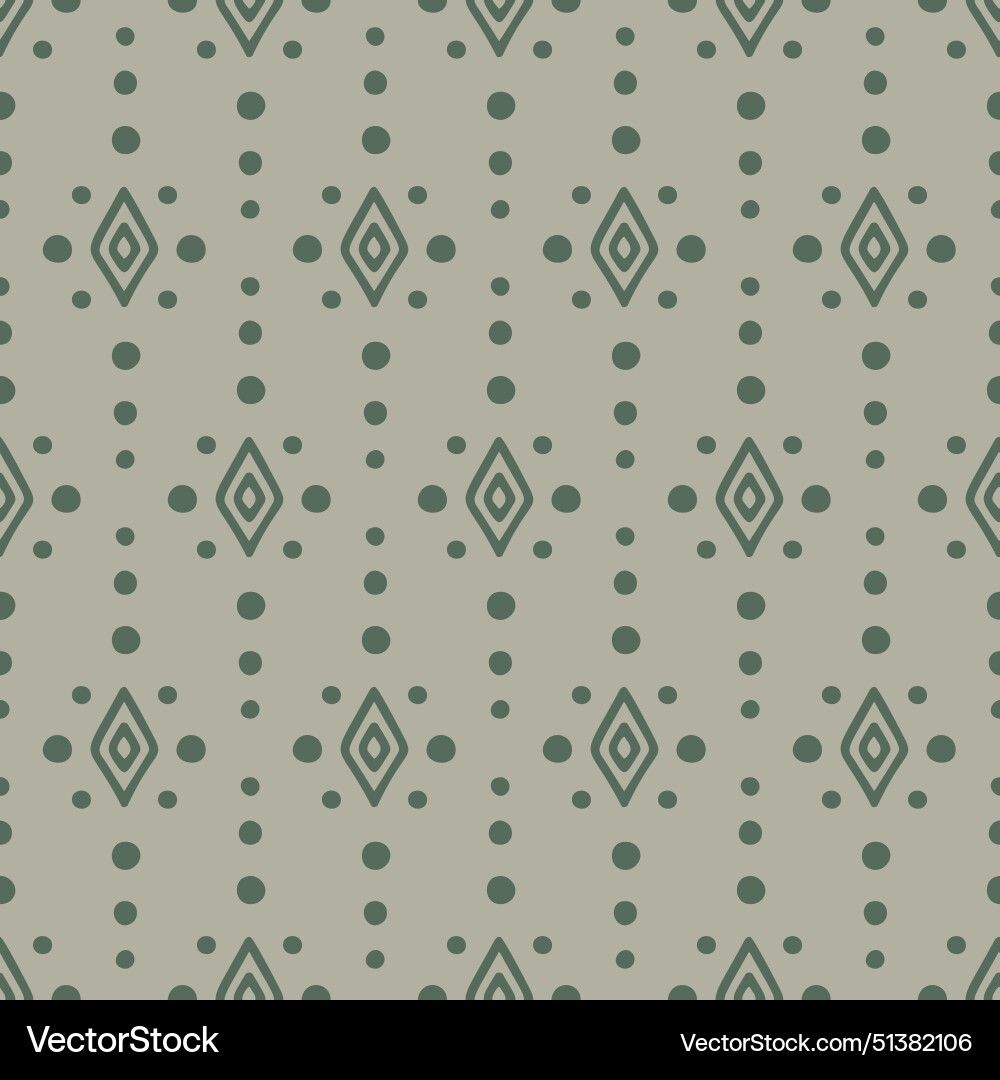 Seamless geometric pattern with monochrome diamond