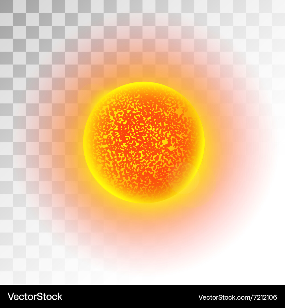 Sun star planet 3d Royalty Free Vector Image - VectorStock