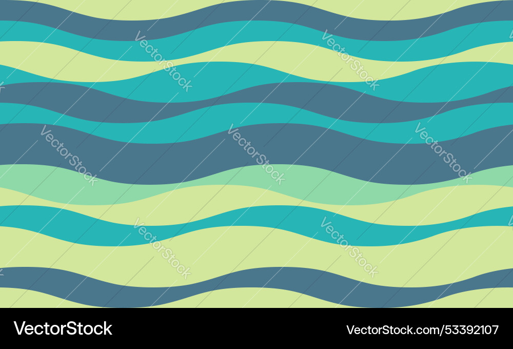 Abstract background with wavy stripes in vibrant Vector Image
