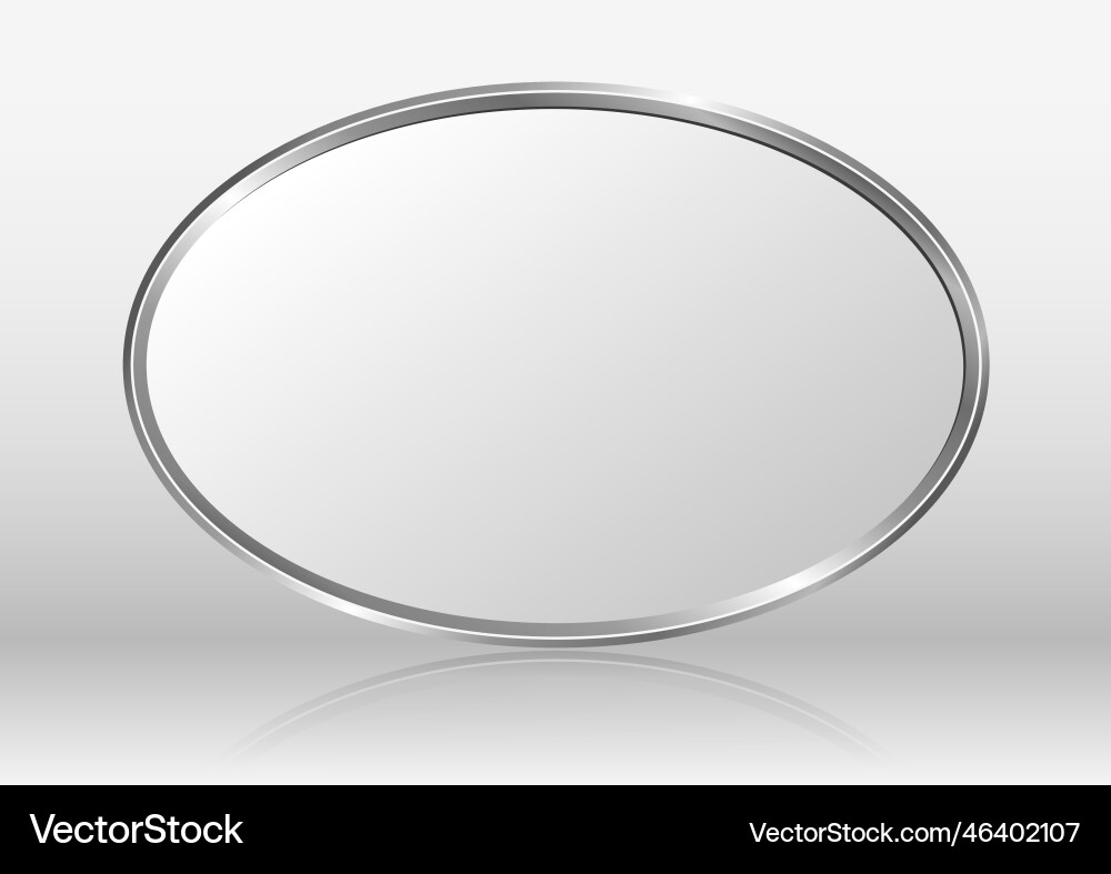 Glossy Elliptical Plate Royalty Free Vector Image