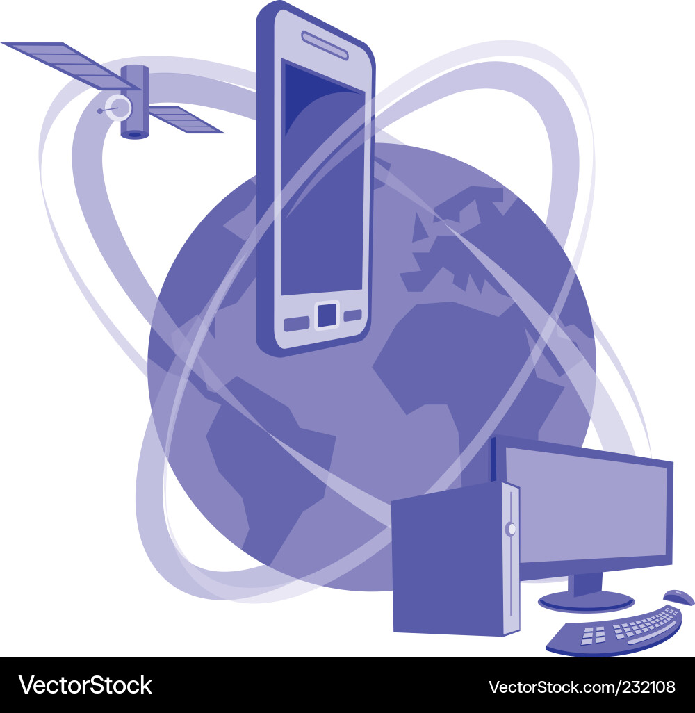 Global communication Royalty Free Vector Image