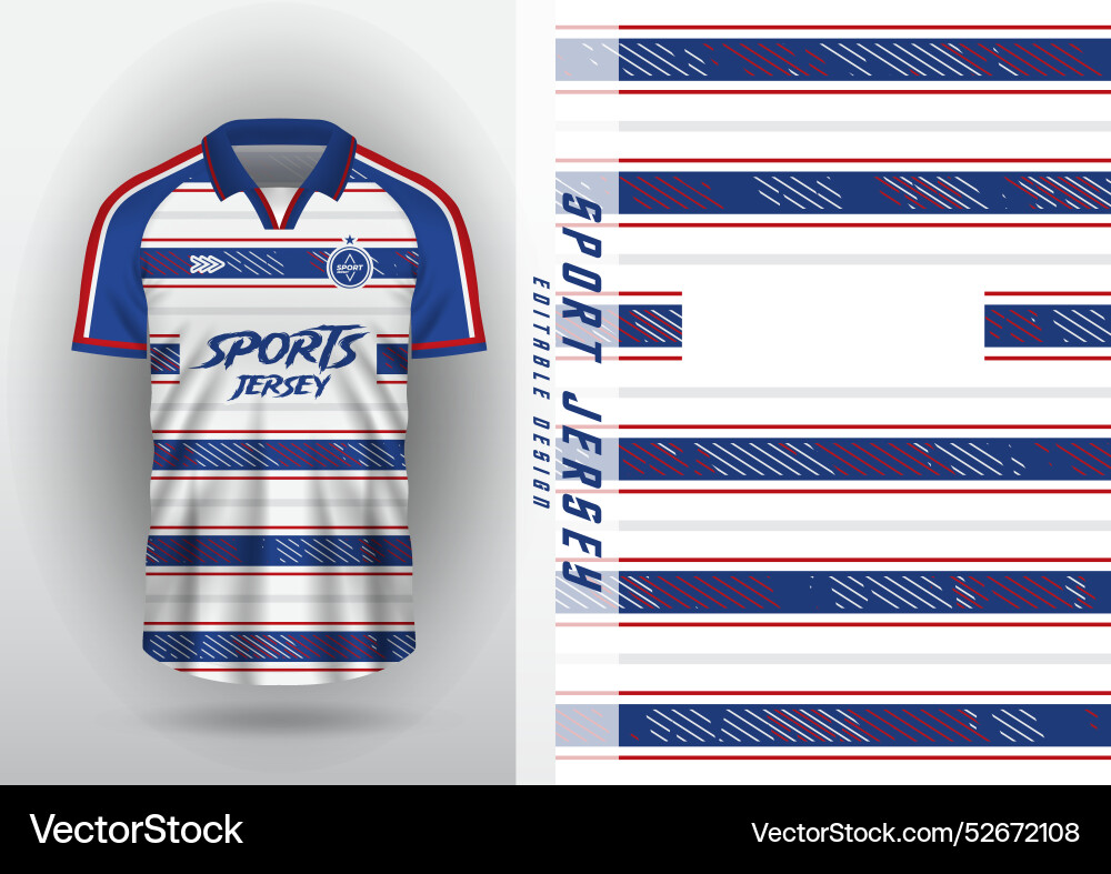 Horizontal Stripe Jersey Pattern Royalty Free Vector Image